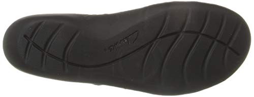 Clarks Women's Ashland Spin Q Slip-On Loafer, Black, 8.5 N US