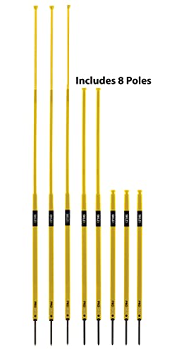 SKLZ Pro Training Telescoping Agility Poles for Soccer Drills and Training (Set of 8)