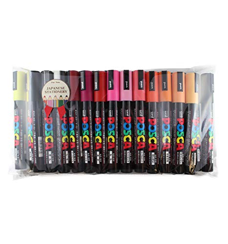 Posca Uni Paint Marker Pen - Medium Point - 1 Count (Pack of 29) Color Set, Japanese stationery original packaged (PC-5M29C)