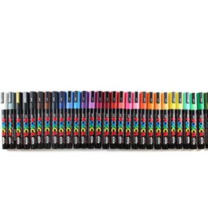 Posca Uni Paint Marker Pen - Medium Point - 1 Count (Pack of 29) Color Set, Japanese stationery original packaged (PC-5M29C)