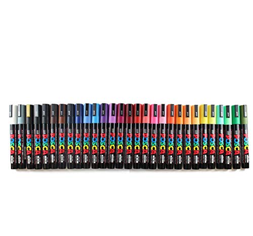 Posca Uni Paint Marker Pen - Medium Point - 1 Count (Pack of 29) Color Set, Japanese stationery original packaged (PC-5M29C)