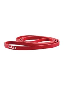 sklz professional grade strength training resistance band (40-inch), medium, red