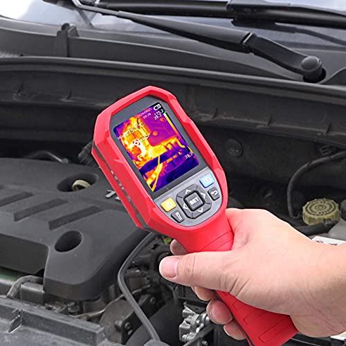 UNI-T UTi260B Thermal Camera Imager 49152Pixels 256x192 IR Resolution Handheld Infrared Camera Thermal Imaging IP65 2 Meter Drop Durability Rechargeable 7 Palettes 2.8” LCD Display Screen 16GB MicroSD