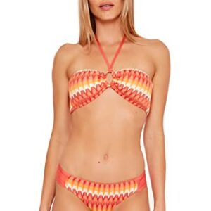 Trina Turk Women's Standard Sunray Ring Front Halter, Multi, 12