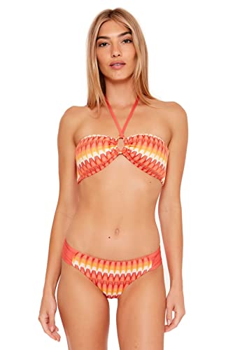 Trina Turk Women's Standard Sunray Ring Front Halter, Multi, 12