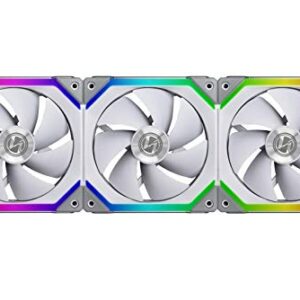 Lian Li UNI FAN SL120 3 Pack White - with Controller (ARGB 120mm LED PWM Daisy-Chain)