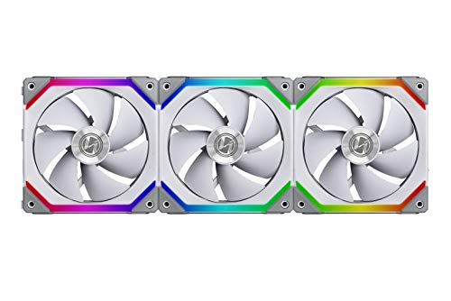 Lian Li UNI FAN SL120 3 Pack White - with Controller (ARGB 120mm LED PWM Daisy-Chain)