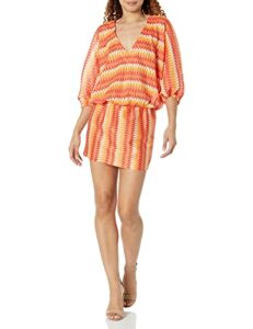 trina turk women’s standard sunray tunic, multi, l-xl