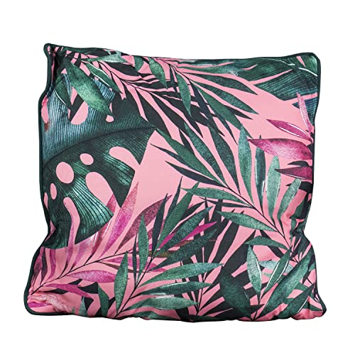 Sun-Ray 214015 Seat Cushion with Flame Retardant Filling, Pink/Green