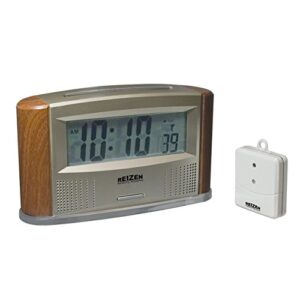 reizen atomic talking clock with indoor-outdoor thermometer