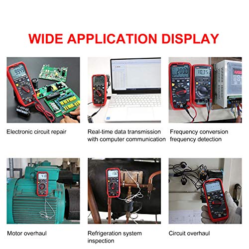 UNI-T UT61E+ 1000V 20A Digital Multimeter 22000 Counts Display NCV hFE Auto Range True RMS AC/DC Voltage Current Resistance Capacitance Tester