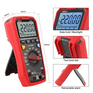 UNI-T UT61E+ 1000V 20A Digital Multimeter 22000 Counts Display NCV hFE Auto Range True RMS AC/DC Voltage Current Resistance Capacitance Tester