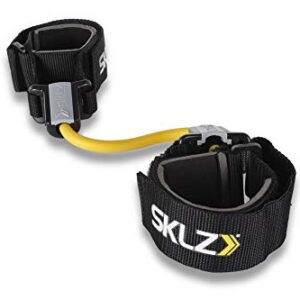 SKLZ Chrome Lateral Resistor Pro Adjustable Strength Trainer with Cuffs and 3 Resistance Band