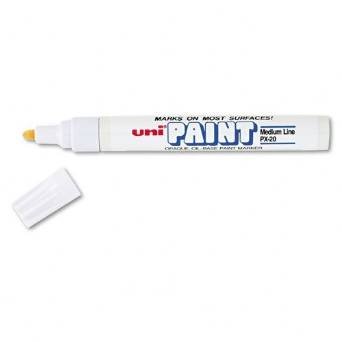 Sanford Brands uni-Paint Marker, Medium Point, White 63613 DZ