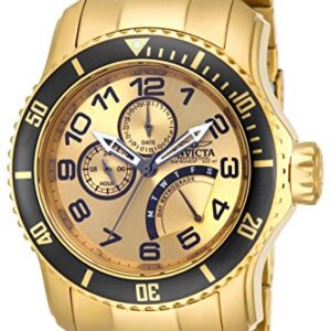 Invicta Men's 15343 Pro Diver 18k Gold Ion-Plated Stainless Steel Watch