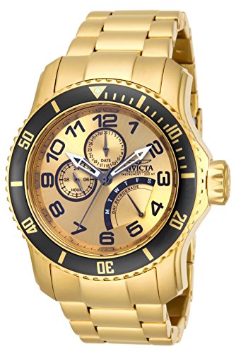 Invicta Men's 15343 Pro Diver 18k Gold Ion-Plated Stainless Steel Watch