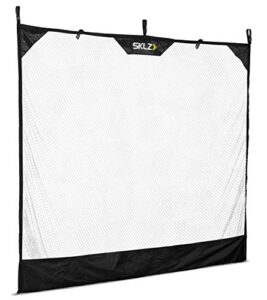 sklz baseball, softball, and golf hanging net for hitting, pitching and driving practice (7-feet x 7.5-feet)