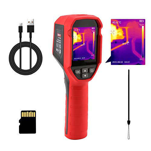 UNI-T UTi120S Infrared Thermal Imager 120x90 IR Resolution Handheld Infrared Camera Thermal Imaging 10800 Pixels, IP54 Rechargeable 16GB MicroSD 2 Meter Drop Durability