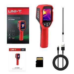 UNI-T UTi120S Infrared Thermal Imager 120x90 IR Resolution Handheld Infrared Camera Thermal Imaging 10800 Pixels, IP54 Rechargeable 16GB MicroSD 2 Meter Drop Durability