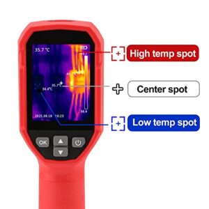 UNI-T UTi120S Infrared Thermal Imager 120x90 IR Resolution Handheld Infrared Camera Thermal Imaging 10800 Pixels, IP54 Rechargeable 16GB MicroSD 2 Meter Drop Durability