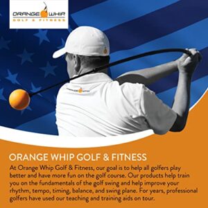 Orange Whip Golf Swing Trainer Aid, Patented Counterbalanced Golf Swing Aid, Made in The USA, 47"