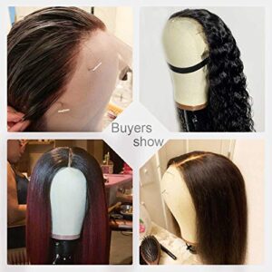 ZGCY 23 Inch Wig Head Cork Canvas Block Head Mannequin Head With Stand for Making Wigs (21''-24''INCH)