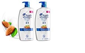 Head and Shoulders Shampoo and Conditioner 2 in 1, Anti Dandruff Treatment, Dry Scalp Care with Almond Oil, 32.1 fl oz, Twin Pack