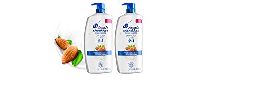 Head and Shoulders Shampoo and Conditioner 2 in 1, Anti Dandruff Treatment, Dry Scalp Care with Almond Oil, 32.1 fl oz, Twin Pack