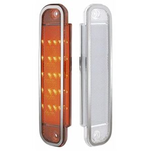 ortus uni clear lens rear led side marker light set fits truck