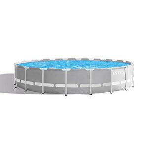 intex 26755eh 20 feet x 52 inch prism premium frame above ground pool | cartridge filter pump, ladder, ground cloth and pool cover included