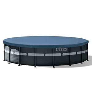 Intex Ultra XTR Frame 18' x 52" Above Ground Swimming Pool with Sand Filter Pump, Ladder, Cover, & Maintenance Accessory Kit with Vacuum and Skimmer