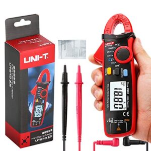 uni-t ut210e mini digital clamp meter handheld rms ac/dc resistance capacitance tester