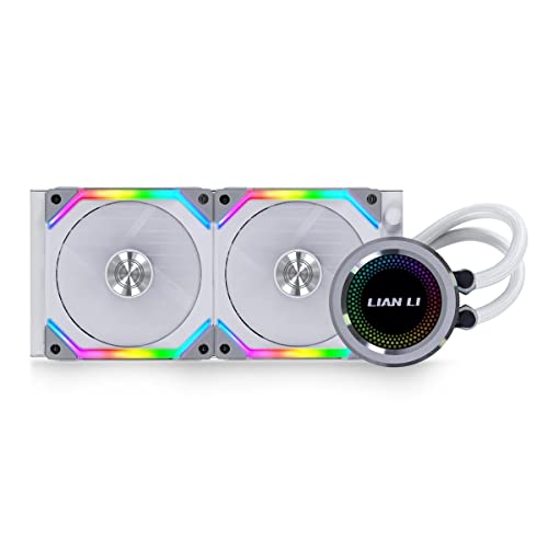 Lian Li Galahad AIO UNI Fan SL Edition 240 White - UNI Fan SL120 Edition - GA240SLA .01(with LGA 1700 Bracket)