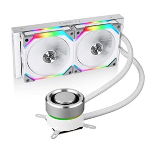 lian li galahad aio uni fan sl edition 240 white – uni fan sl120 edition – ga240sla .01(with lga 1700 bracket)