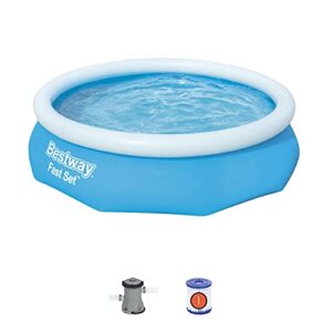 Fast Set 10' x 30" Above Ground Pool Set, Blue