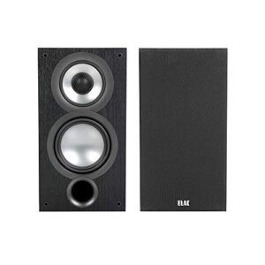 elac uni-fi 2.0 ub52 bookshelf speakers (pair), black (ub52-bk)