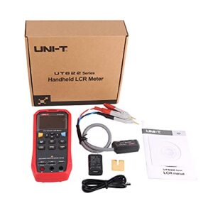 UNI-T LCR Meter UT622E, Handheld Digital Multi Meter Inductance Capacitance Resistance Tester High-Precision Industrial Components Capacitor Tester Frequency Ohm ESR Meter with Backlight Data Hold