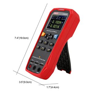 UNI-T LCR Meter UT622E, Handheld Digital Multi Meter Inductance Capacitance Resistance Tester High-Precision Industrial Components Capacitor Tester Frequency Ohm ESR Meter with Backlight Data Hold