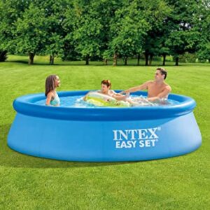 INTEX 28131EH Easy Set 12 Feet x 30 Inch Inflatable Puncture Resistant Above Ground Swimming Pool|Cartridge Filter Pump Included