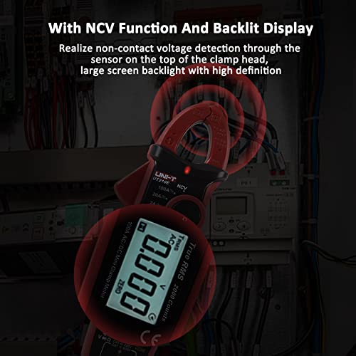 Clamp Meter,UT210E Digital Clamp Multimeter,Continuity Tester AC/DC Ammeter with NCV and VFC Functions,Electrician's Universal Meter UNI-T