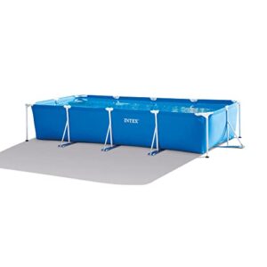 intex 28279eh 14ft x 33in puncture resistant rectangular frame above ground backyard outdoor swimming pool with 530 gallon filter