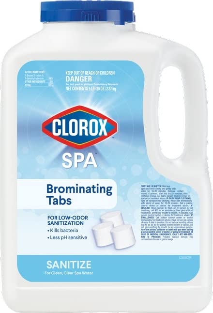 Clorox Spa 22005CSP Spa Bromine Tablets, 5-Pound