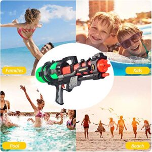 2 Pack Water Guns for Kids Adults 1500CC Blaster 40 Ft Long Range Water Soaker Squirt Guns for Swimming Pools Party Beach Sand Water Fighting