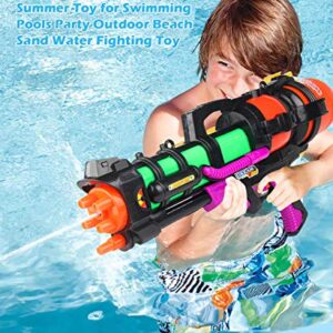 2 Pack Water Guns for Kids Adults 1500CC Blaster 40 Ft Long Range Water Soaker Squirt Guns for Swimming Pools Party Beach Sand Water Fighting