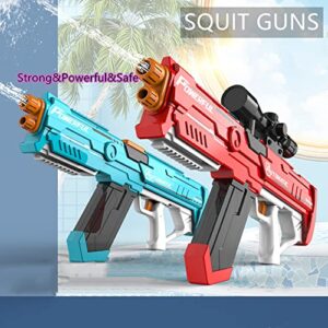 JCWH Electronic Powerful Water Gun,Electric Squirt Gun, with ABS Material 1100cc Large Capacity Strong 49 Ft Long Rang Shooting for Summer Water Toys Gun Kids Adults