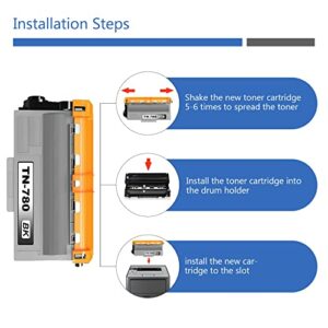 EDH Compatible TN780 TN-780 Toner Cartridge Replacement for Brother Super High Yield Compatible with HL-6180DW HL-6180DWT MFC-8950DW MFC-8950DWT Printer (1 Pack,Black)