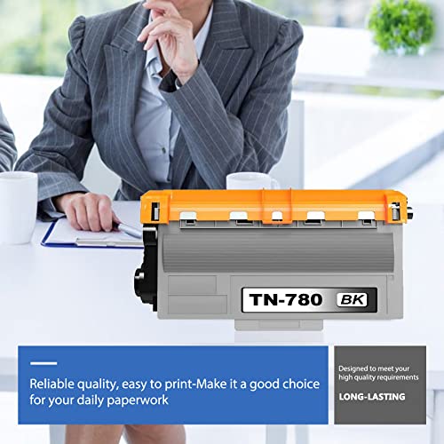 EDH Compatible TN780 TN-780 Toner Cartridge Replacement for Brother Super High Yield Compatible with HL-6180DW HL-6180DWT MFC-8950DW MFC-8950DWT Printer (1 Pack,Black)