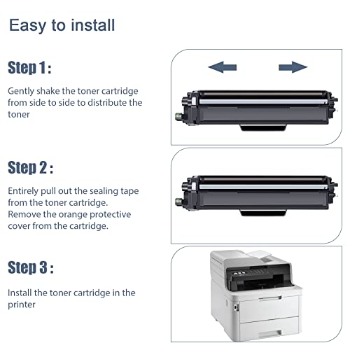 Hight-Yield TN223 Toner Cartridg - Black, Cyan, Magenta & Yellow Toner, HUAY Compatible TN223 Toner Cartridge Replacement for Brother HL-L3290CDW MFC-L3750CDW Printer Hight Yield，Model：TN223 4pk