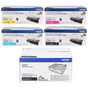 brother hl-l8360cdw toner cartridge set (tn436) with drum unit (dr431cl)