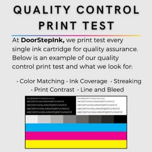 DoorStepInk Remanufactured in The USA Ink Cartridge Replacements for Brother LC107 2 Black for Printers MFC-J4410DW MFC-J4510DW MFC-J4610DW MFC-J4710DW